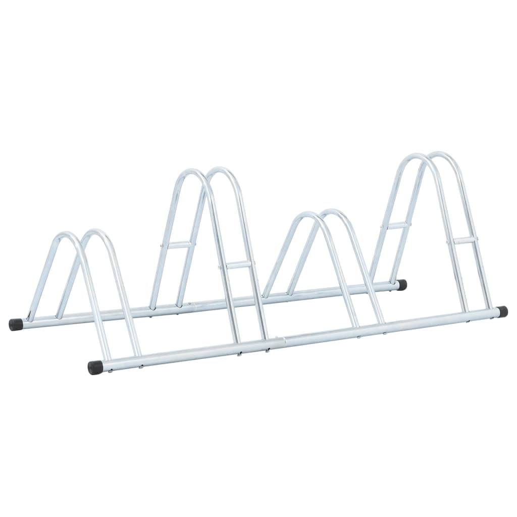 Galvanized Steel 4-Bike Floor Stand | Freestanding Bicycle Rack for ...