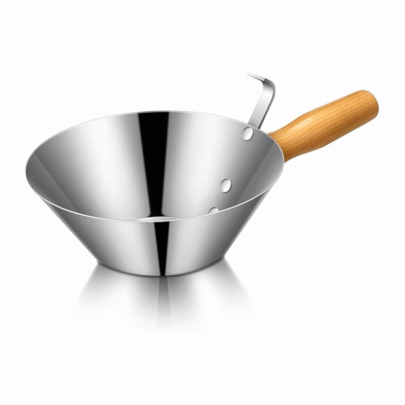 Galvanized Steel Bucket Scoop Wood Handle Strong Heavy Duty Rust Bucket ...