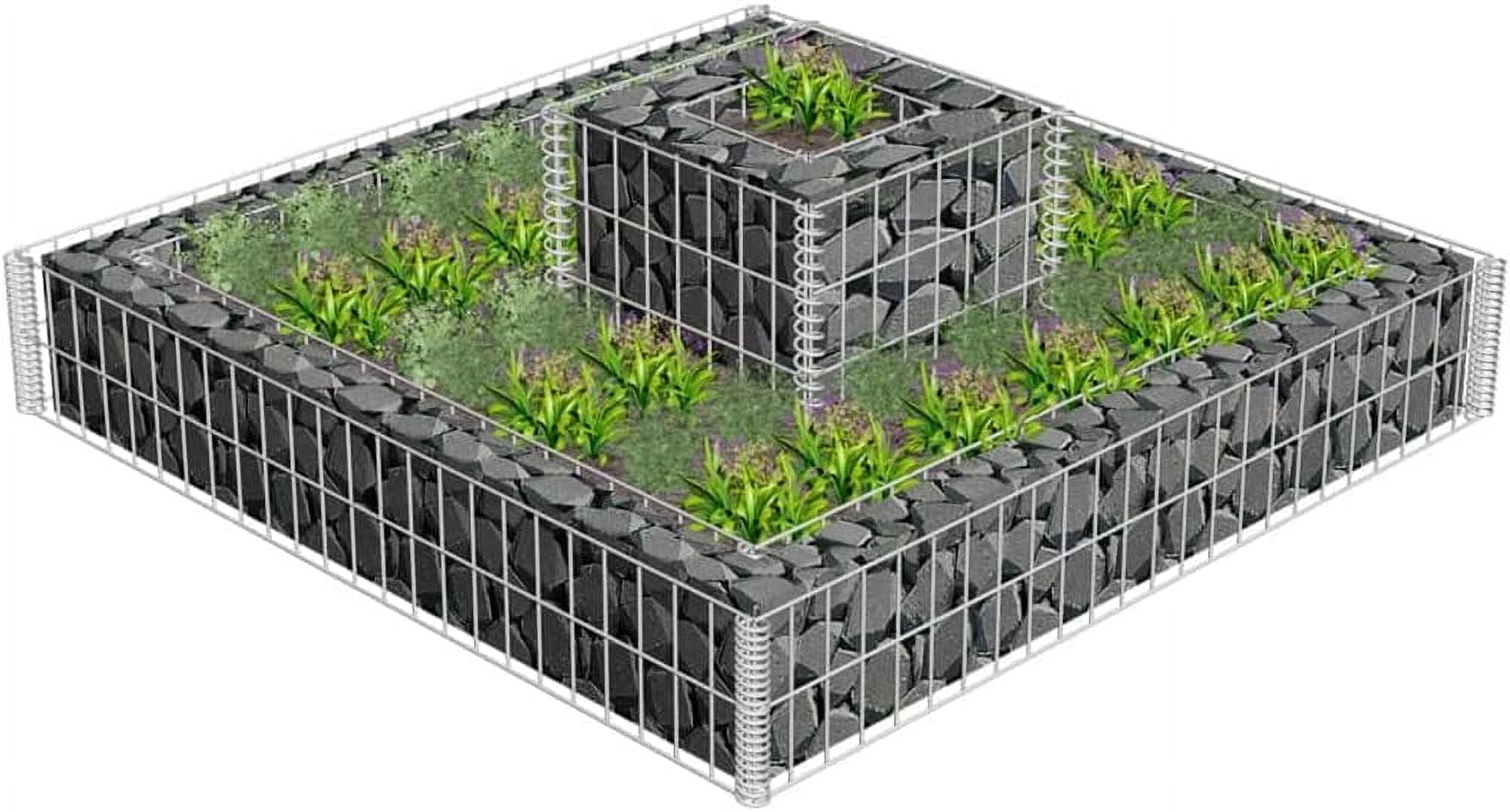 Galvanized Steel Gabion Planter, Sturdy Gabion Planter Wire Mesh Grid ...