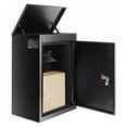 Galvanized Steel Mailbox for Packages - 15.4"x10.6"x20.5" Lockable ...