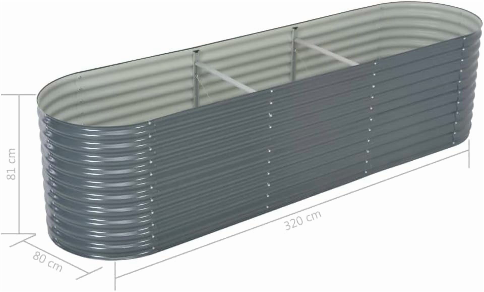 Galvanized Steel Raised Garden Bed Kit, Large Planter Box for ...