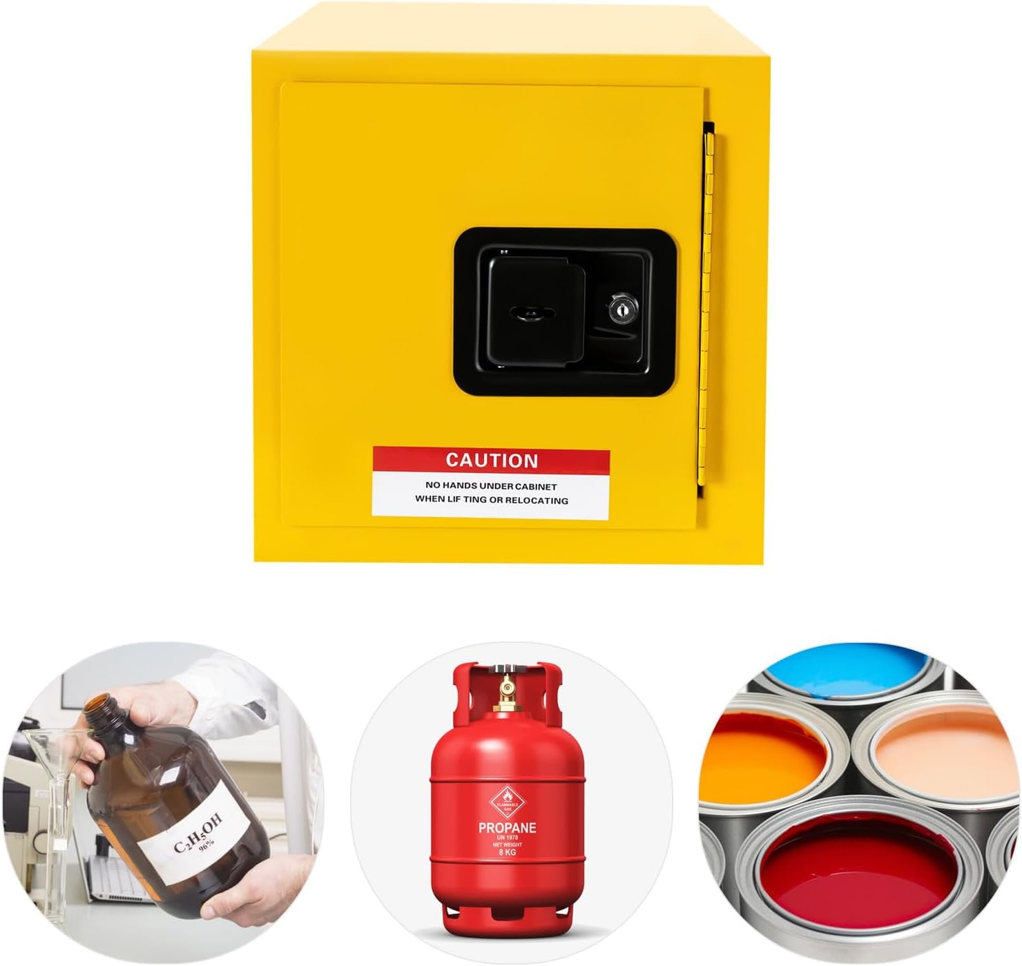 Galvanized Steel Safety Cabinet, Flammable Liquids Storage Cabinet ...