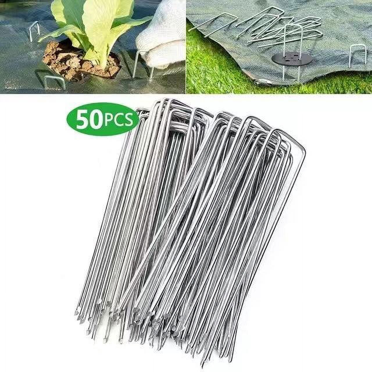 Galvanized U-Shaped Nails For Tarpaulins - Pack Of 50, For Securing ...