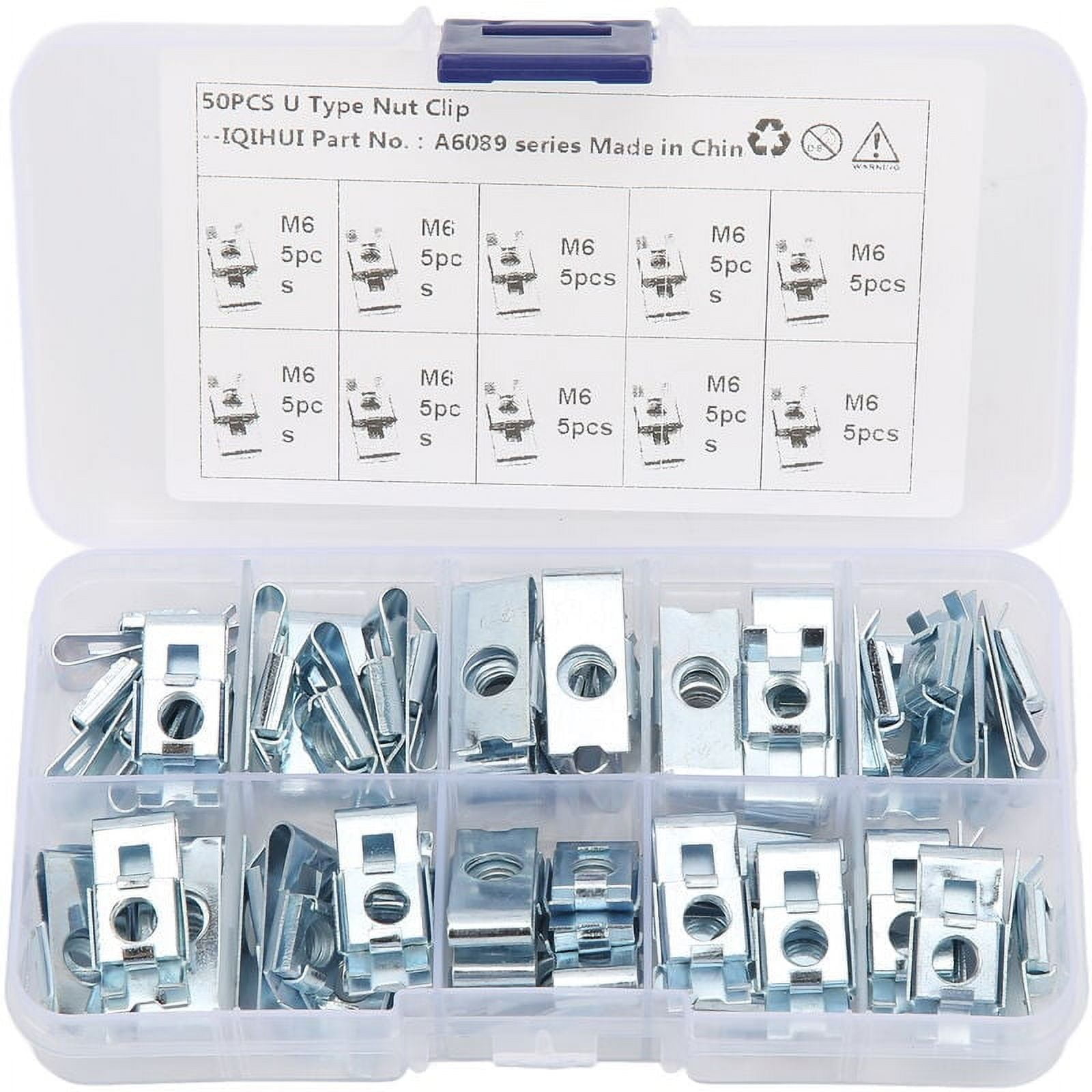 Galvanized U-shaped Clips for Corrosion-Free Fastening, Thread Clip Nut ...