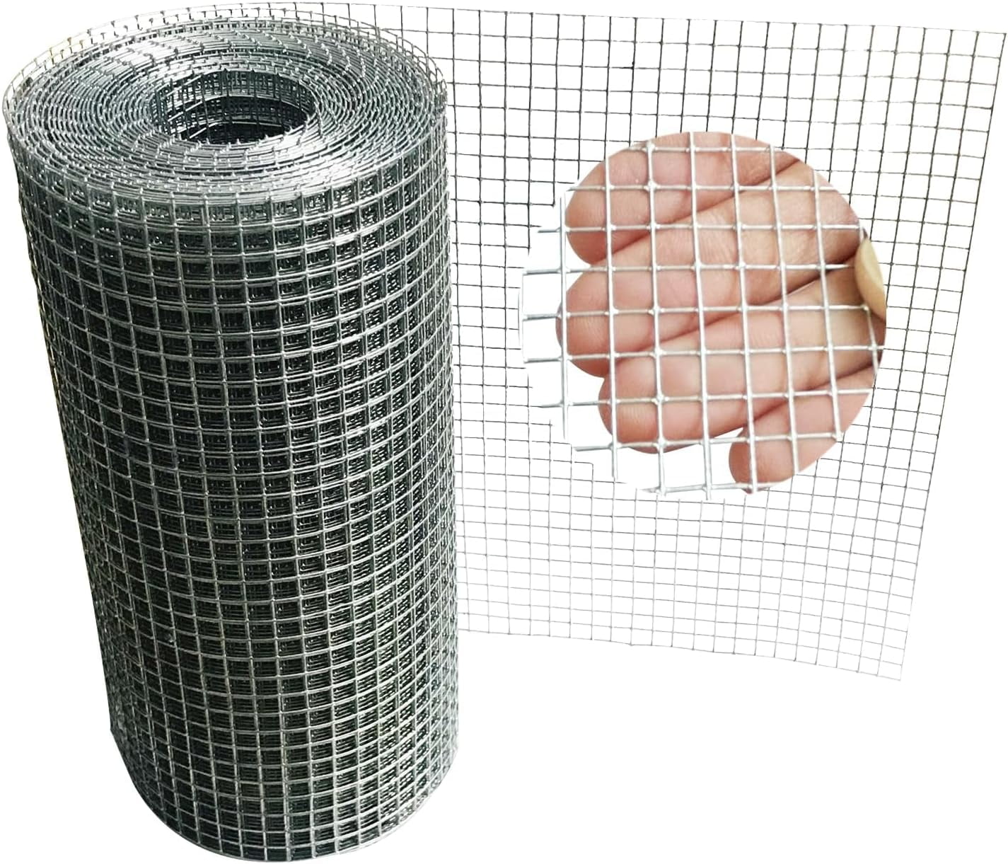 Galvanized Welded Wire Mesh Roll, 8in x 35ft, 1/4 Inch 23 Gauge ...
