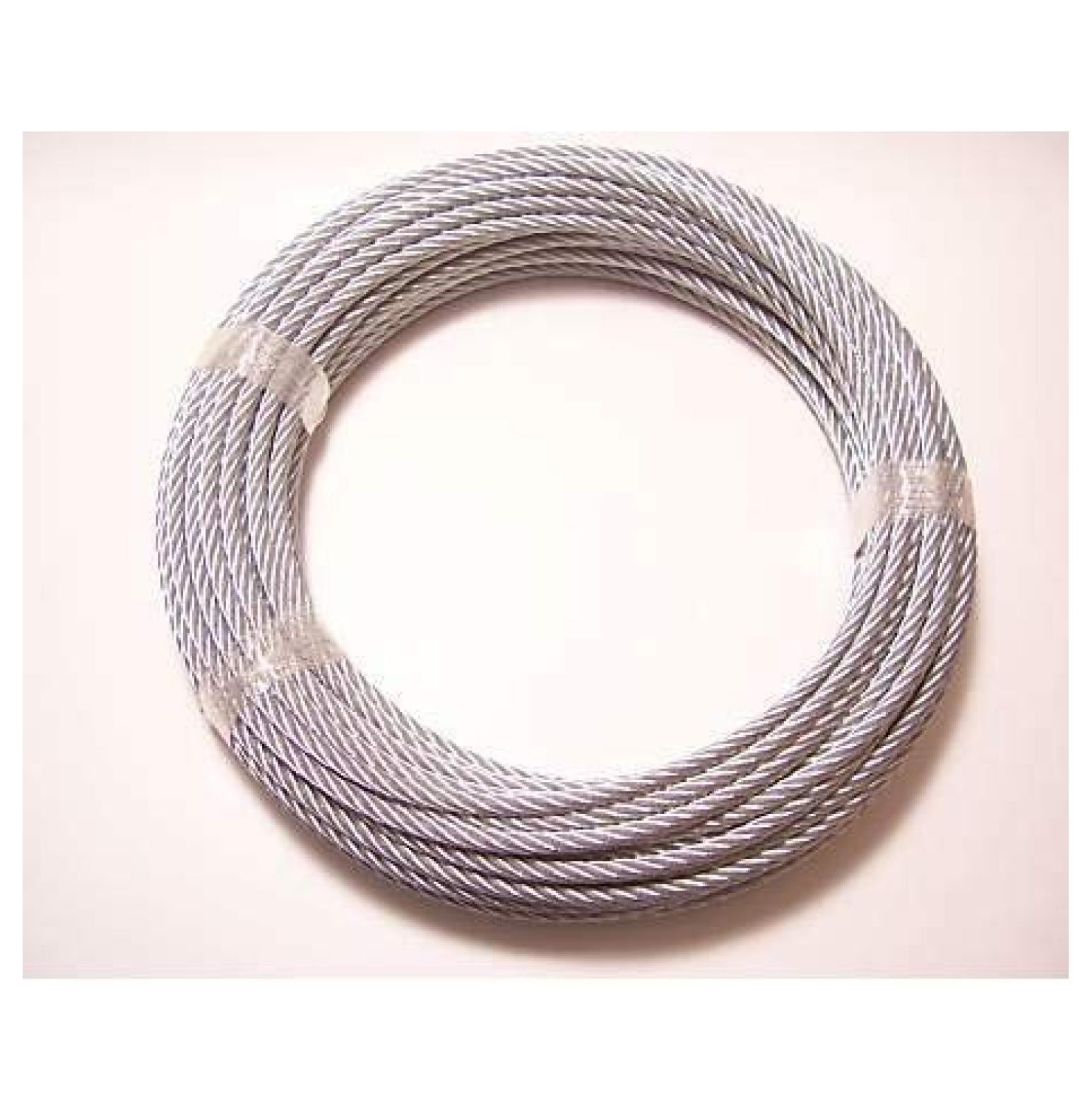 Galvanized Wire Rope Cable 7/32", 7x19, 100 ft - Walmart.com