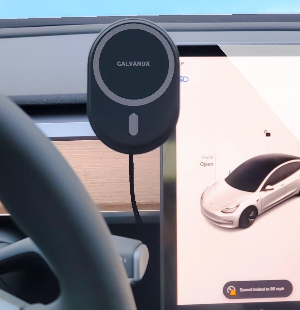 Galvanox Car Mount Designed for Tesla Phone Mount with Magsafe Wireless ...
