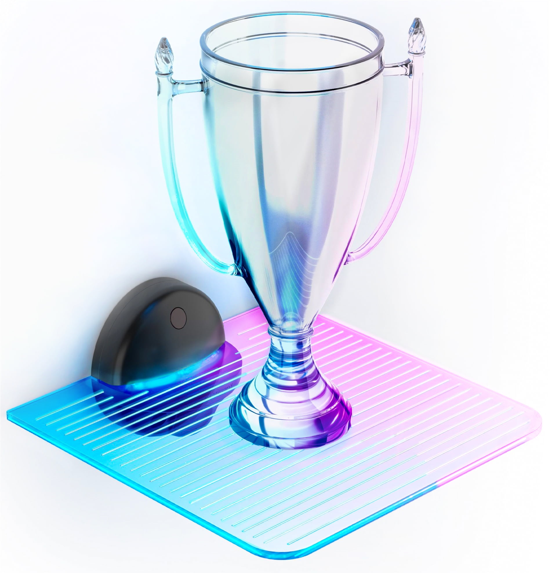 Galvanox Led Floating Shelf, Acrylic Wall Mounted Decor Shelves with ...