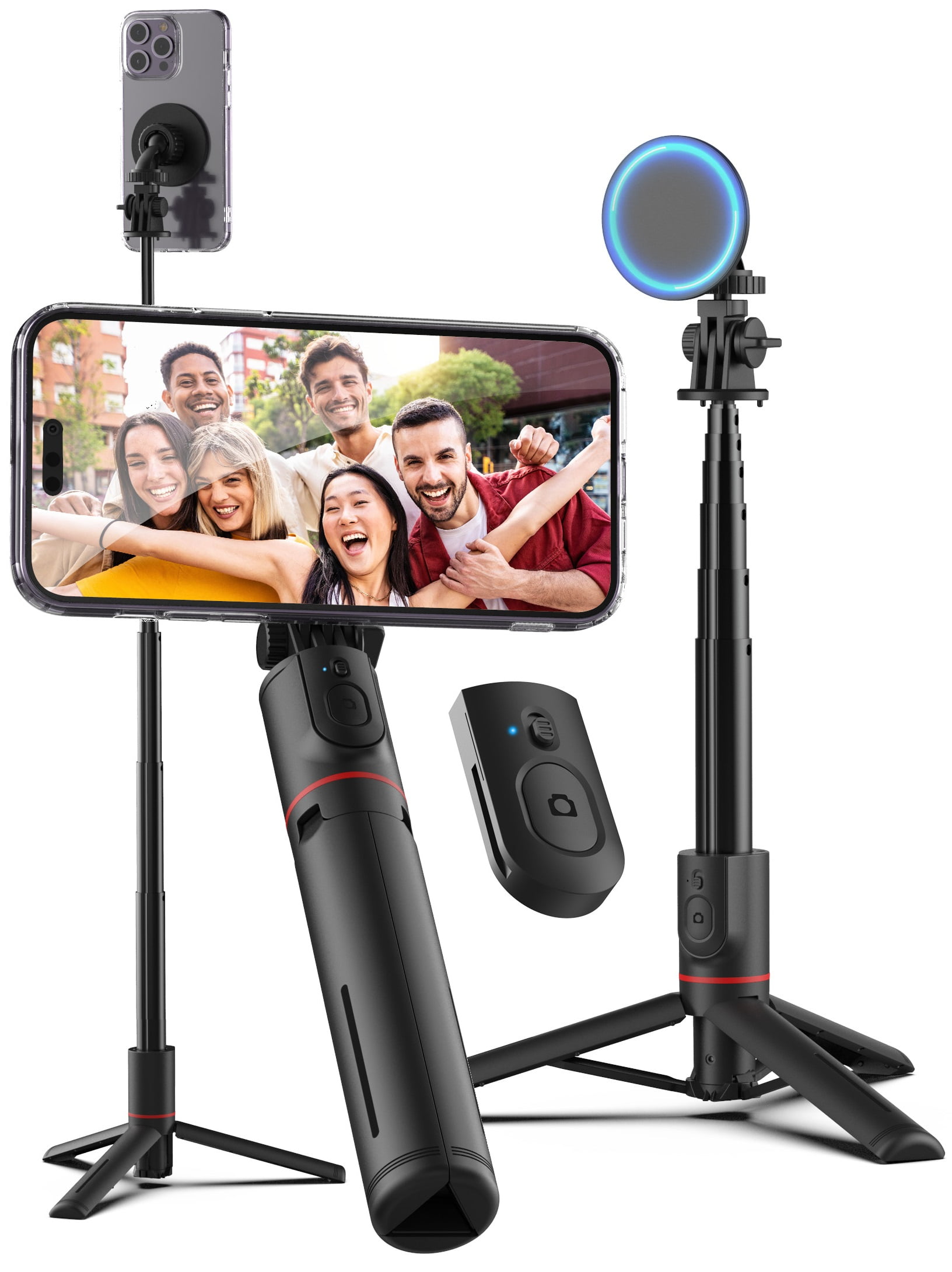 Galvanox Selfie Stick Tripod for iPhone with Wireless Remote Shutter ...