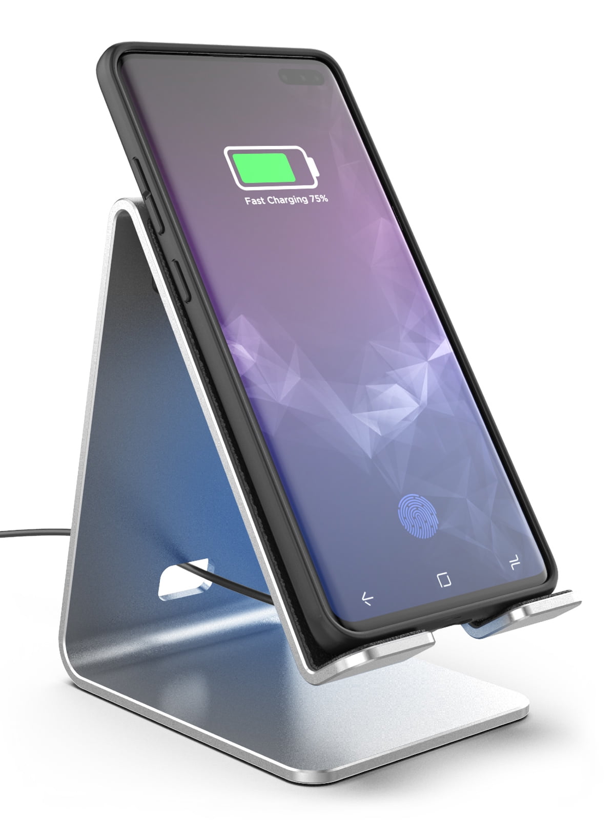 Galvanox Wireless Charger with Wall Plug, Aluminum Qi Power Stand (QC3 ...