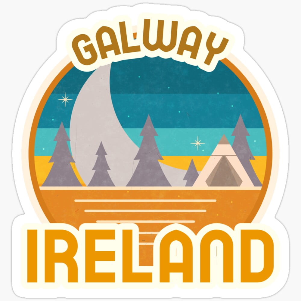Galway Ireland Sticker Phone Decal Water Bottle Stickers Car Decals ...