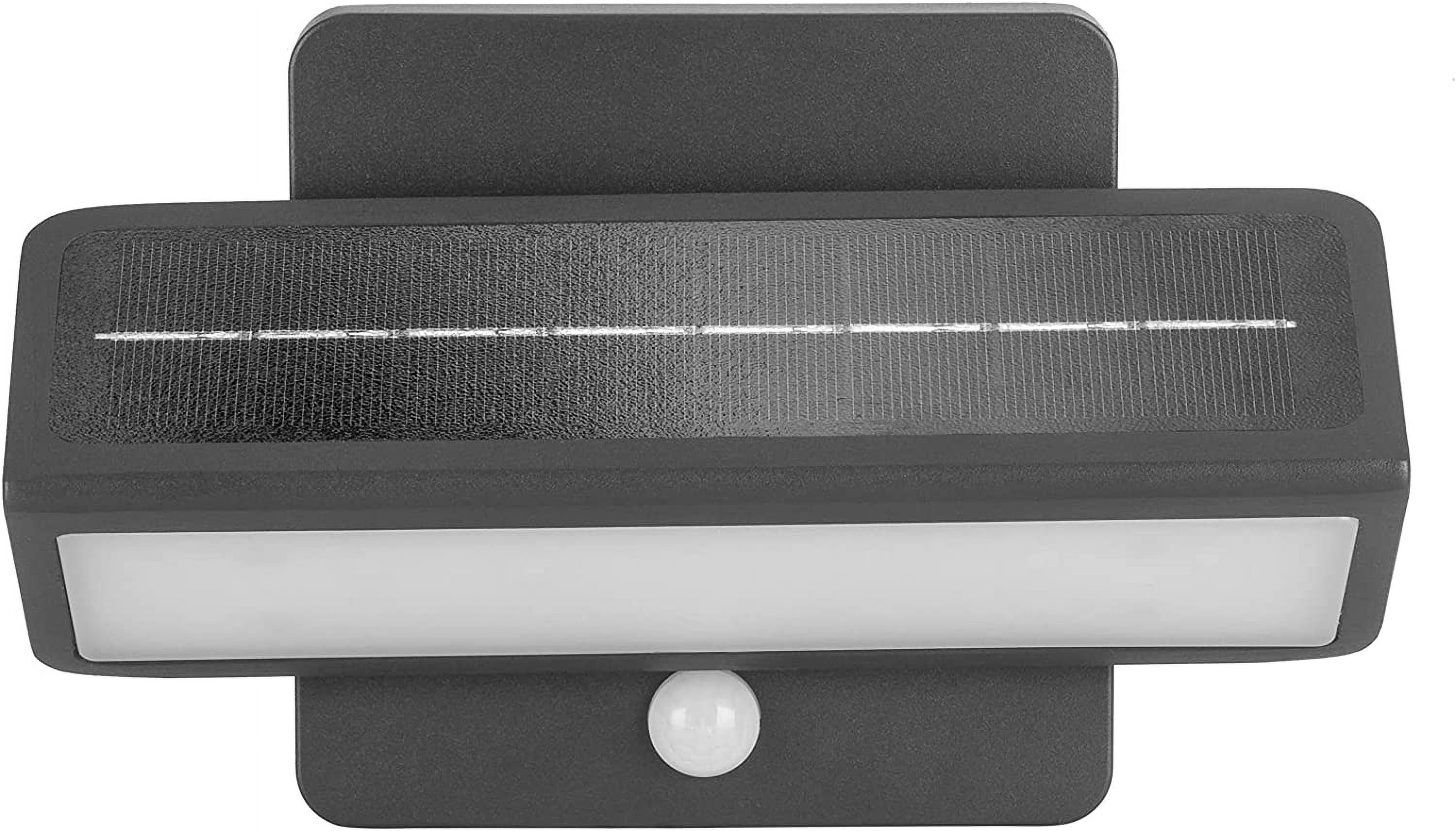 Architectural Solar Wall Accent Light with Motion Sensor - Black ...