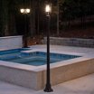 KMC Extra Bright Patio LED Solar Powered Lamp Post Light for Porch ...