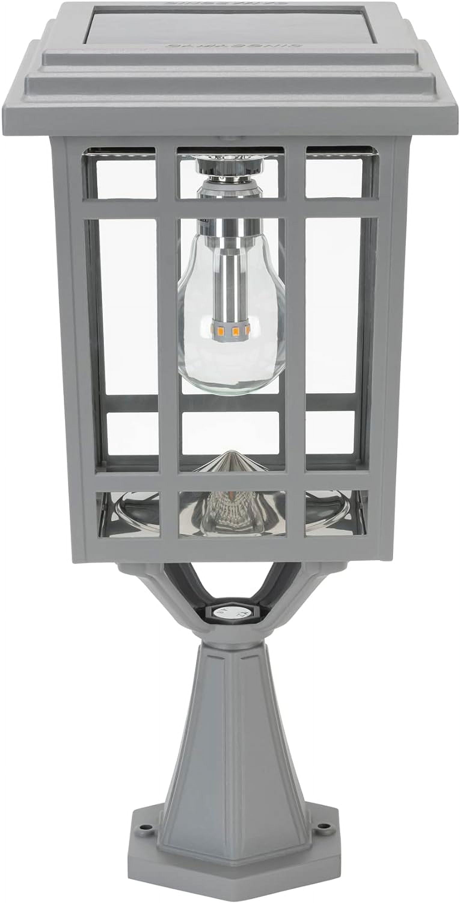 Gama Sonic Prairie Bulb Solar Light with GS Solar LED Light Bulb - Wall ...