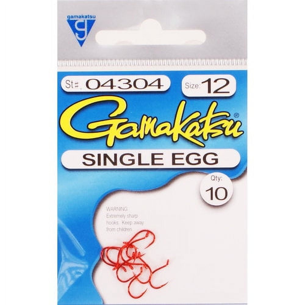 Gamakatsu Single Egg Red 10 10pk - Walmart.com