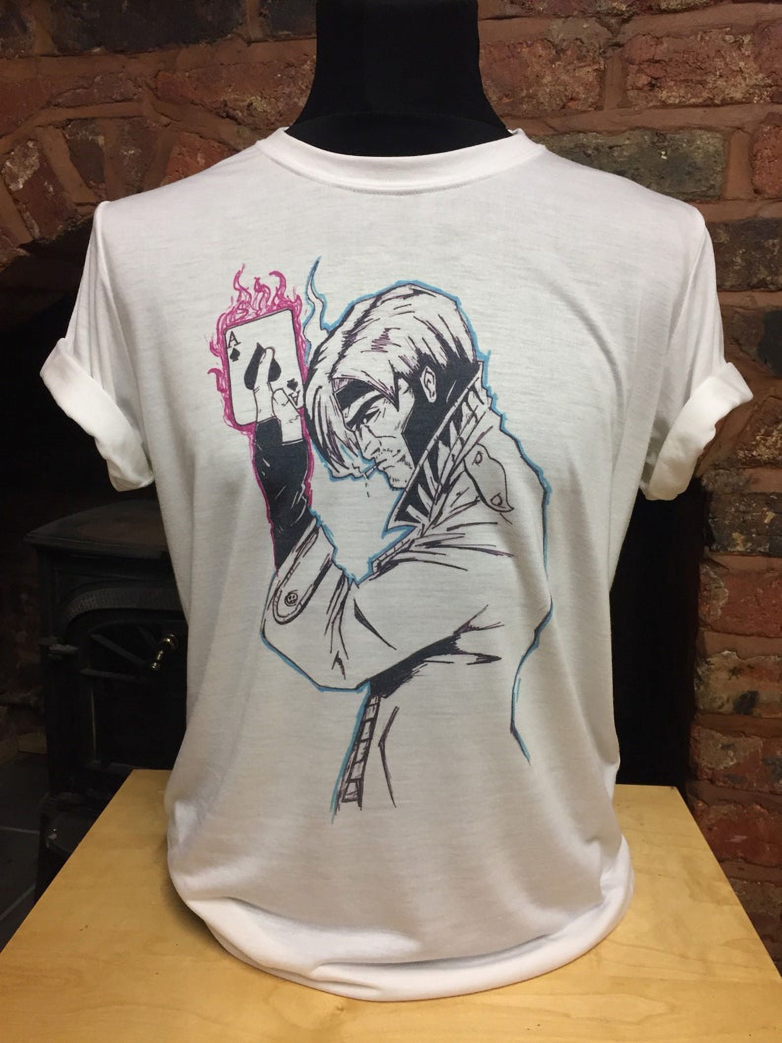 Gambit - White T-Shirt. X-Men. Male & Female all sizes. Made - Walmart.com