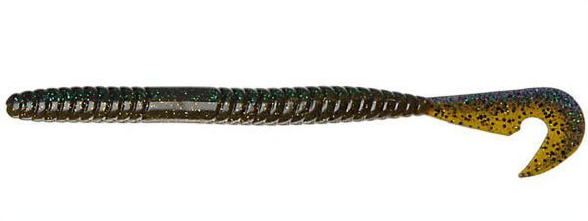 Gambler Burner Worm Soft Plastic Cut Tail Worm (Gold Rush, 6 inch ...