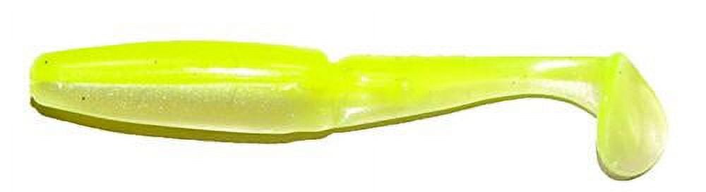 Gambler Little EZ 3 3/4 inch Segmented Paddle Tail Swimbait (Chartreuse ...