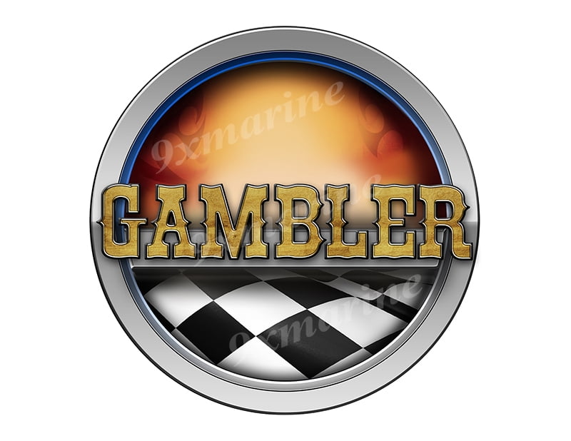 Gambler Racing Boat Round Sticker - Name Plate - Walmart.com