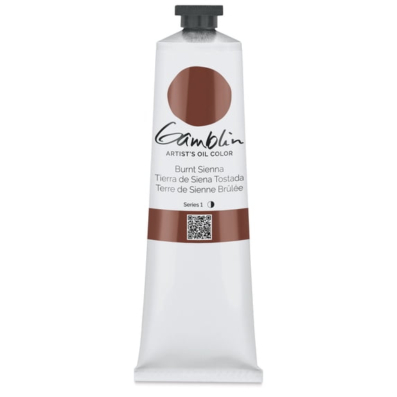 Gamblin Artist's Oil Color - Burnt Sienna, 150 ml tube - Walmart.com