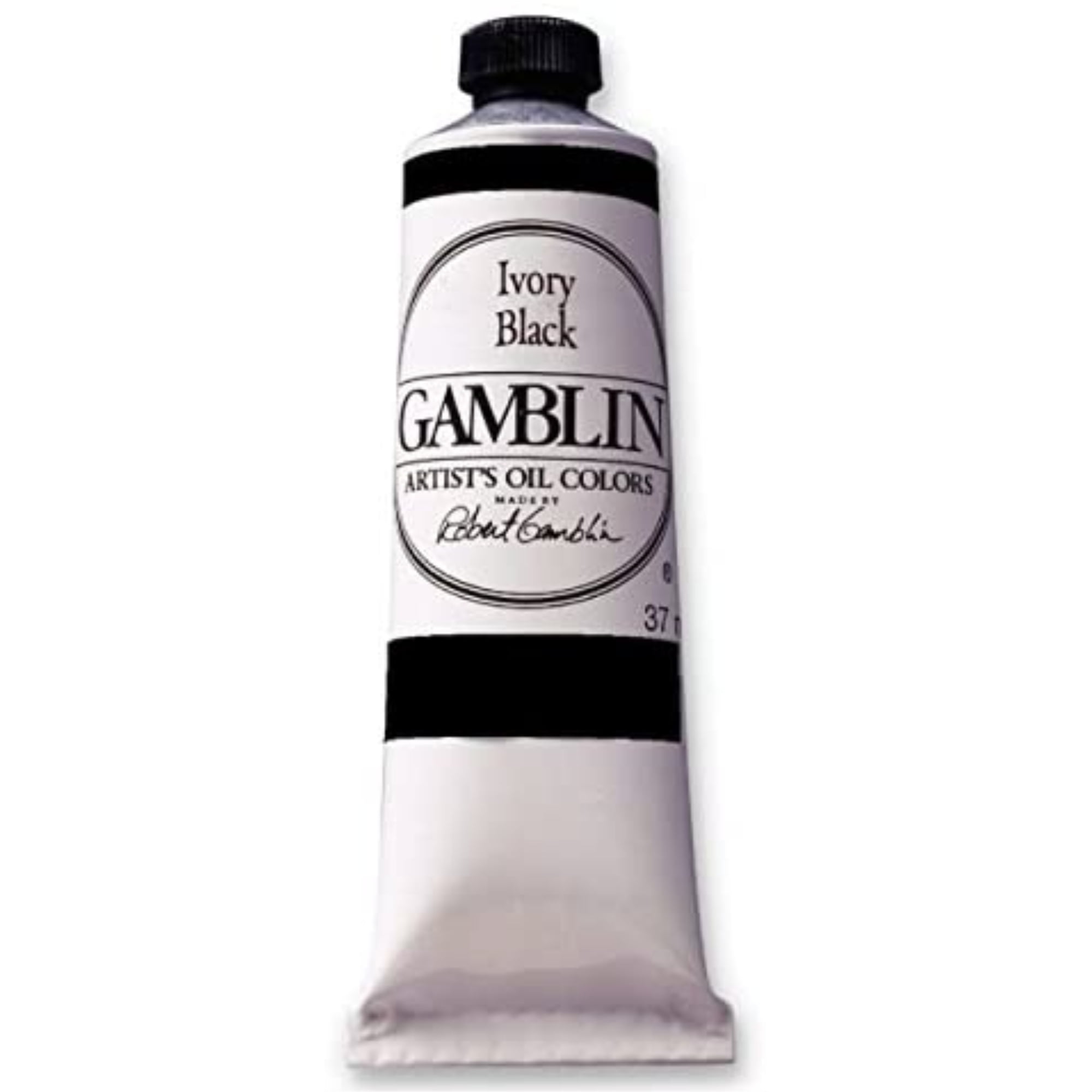 Gamblin Artist Grade Oil Paint, 150ml Tube, Ivory Black, Matte Finish ...