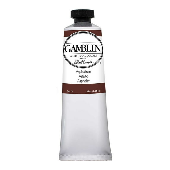 Gamblin Artist Grade Oil Color, 37ml, Asphaltum - Walmart.com