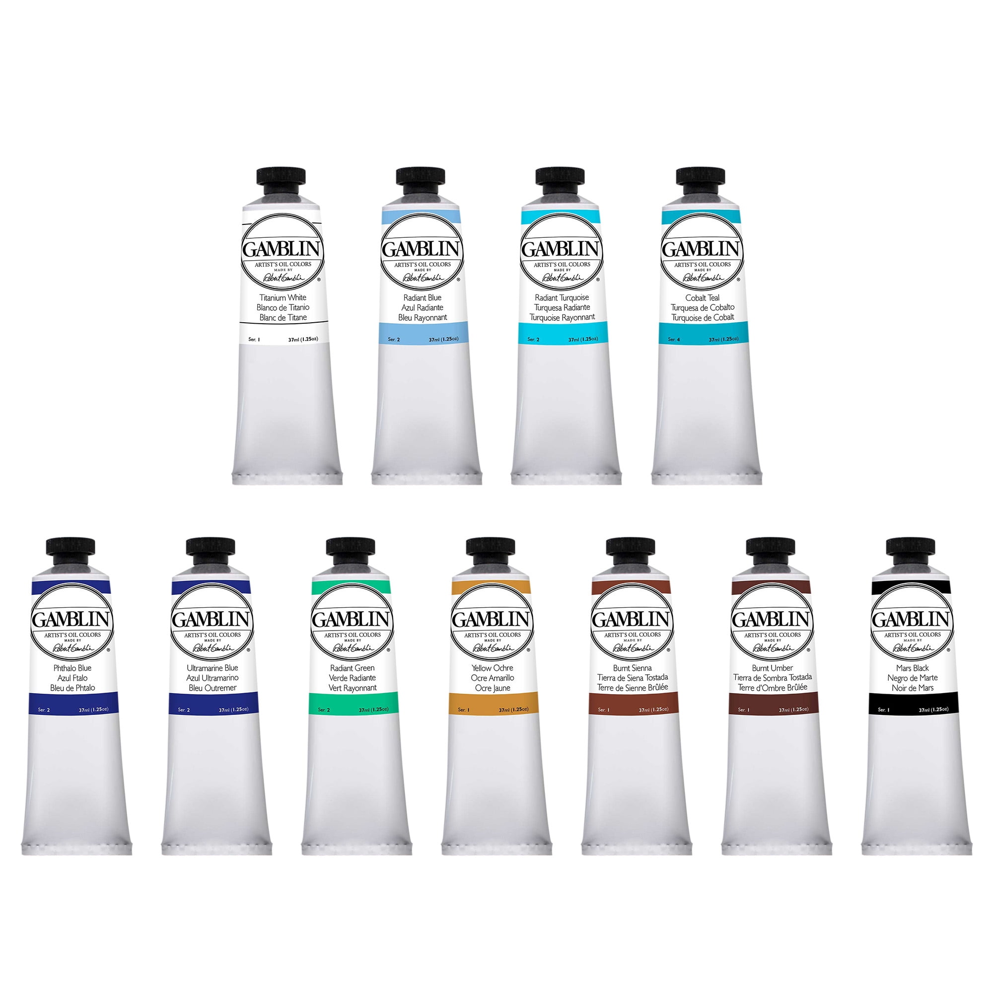 Gamblin Artist Oil Paint Set For Professionals - SEASCAPE SET - 37ml ...