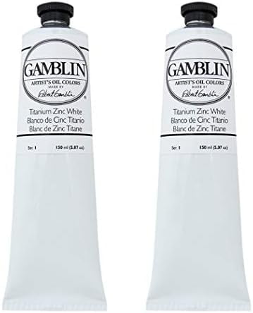 Gamblin Artist Oil Paint Set for Professionals - Titanium Zinc White ...