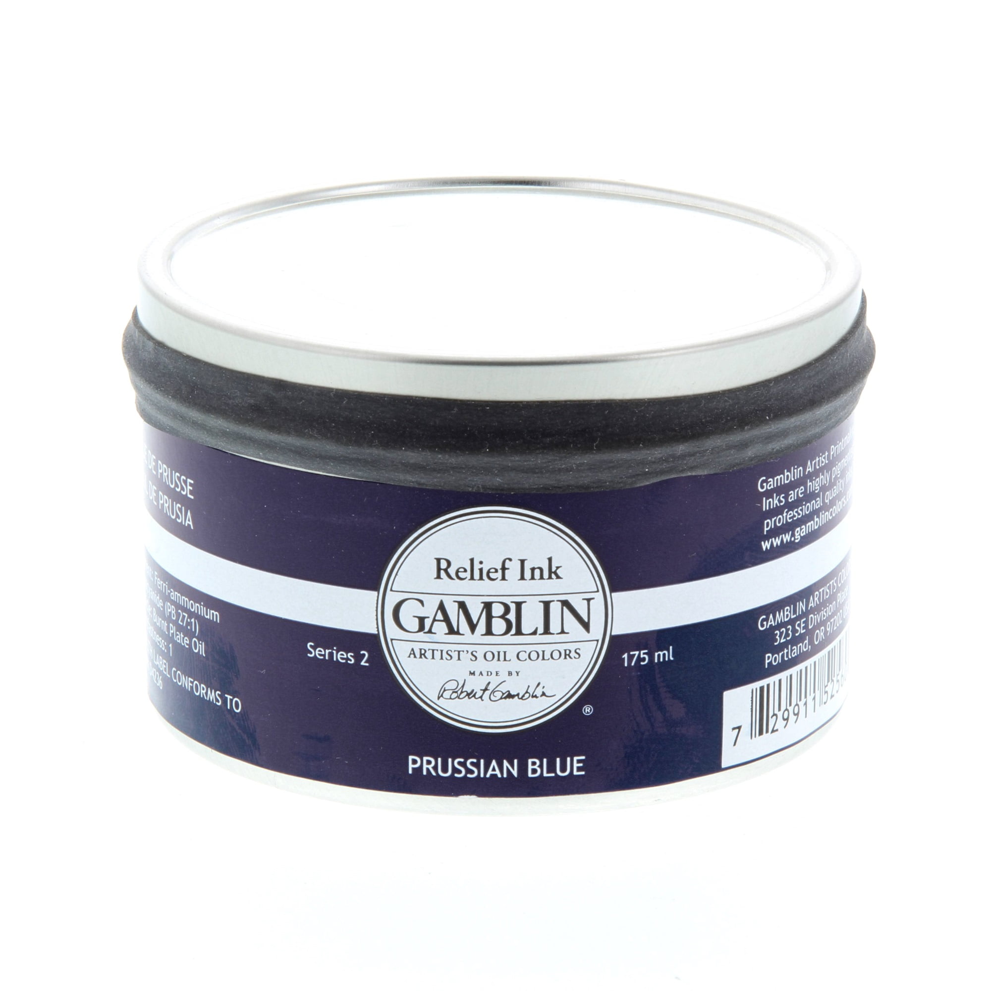 Gamblin Artist's Colors Relief Ink - Prussian Blue, 175 ml - Walmart.com