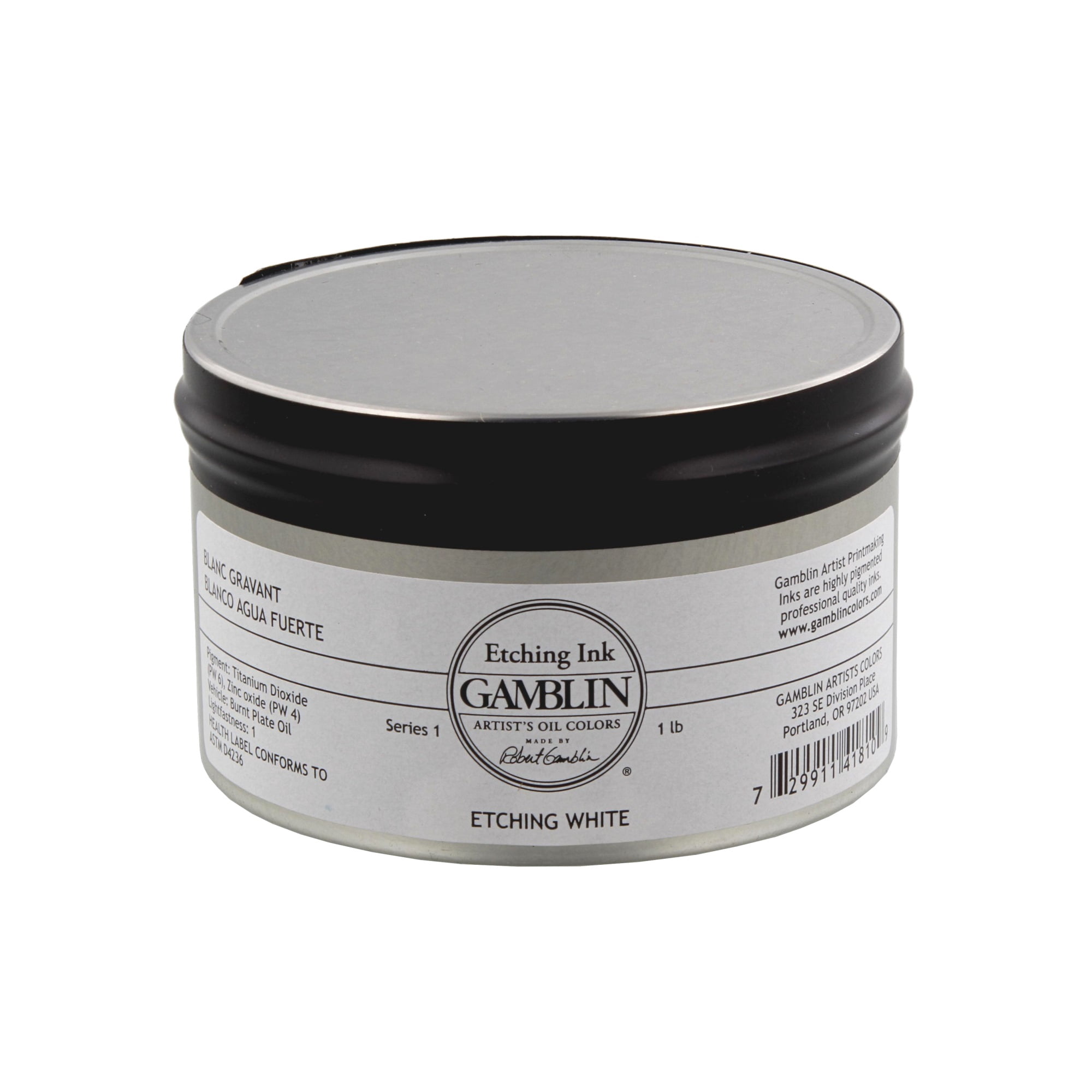 Gamblin Etching Ink - Etching White, 1 lb - Walmart.com
