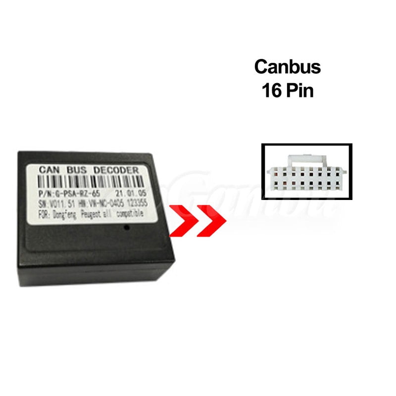 Gambu Car Wiring Harness Android Power Cable Adapter Canbus Box Decoder ...