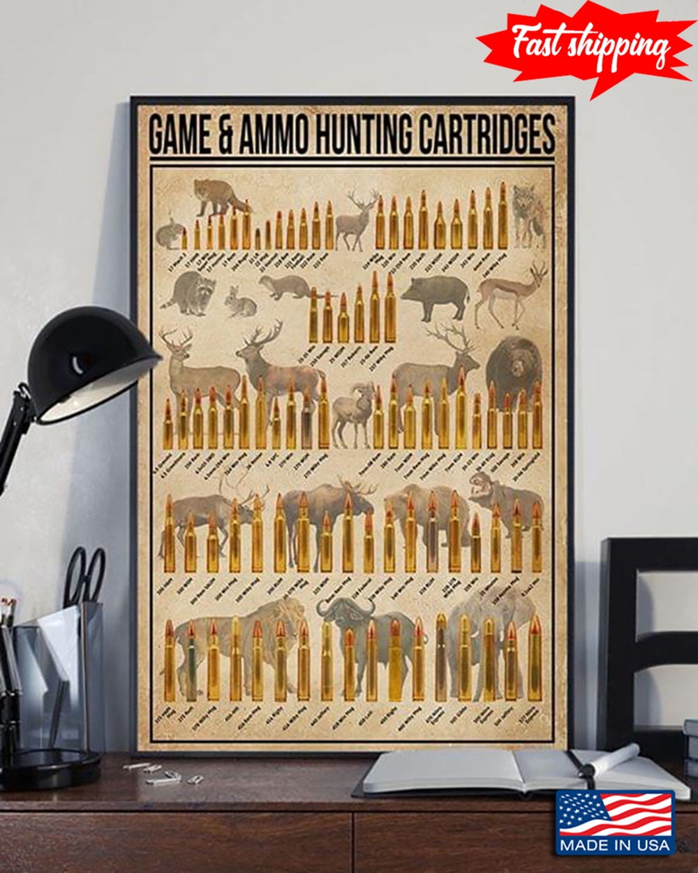 Game & Ammo Hunting Cartridges 16 x 24 Inch Poster - Walmart.com