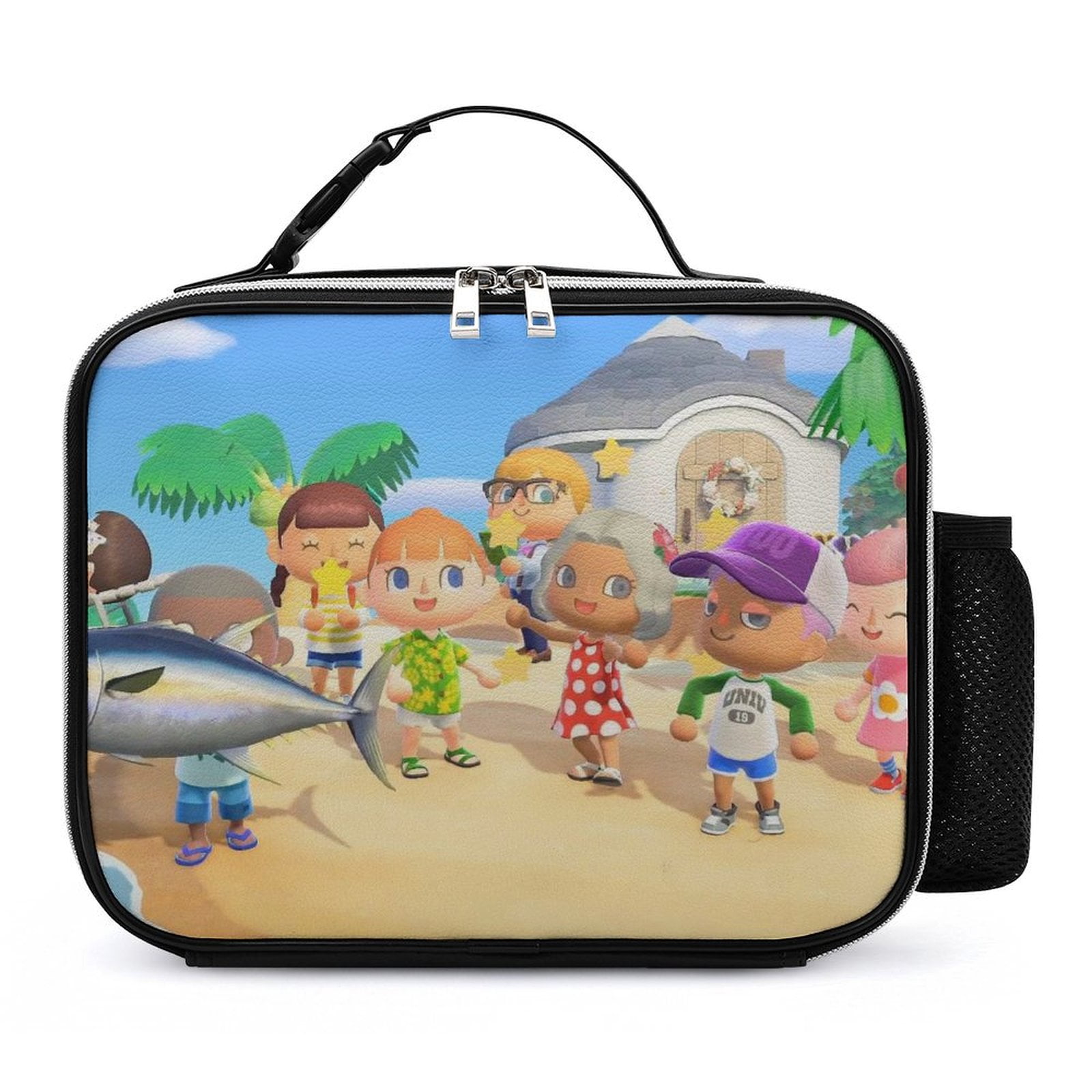 Game Animal Crossing New Horizons Insulated Portable Lunch Bag Leather ...
