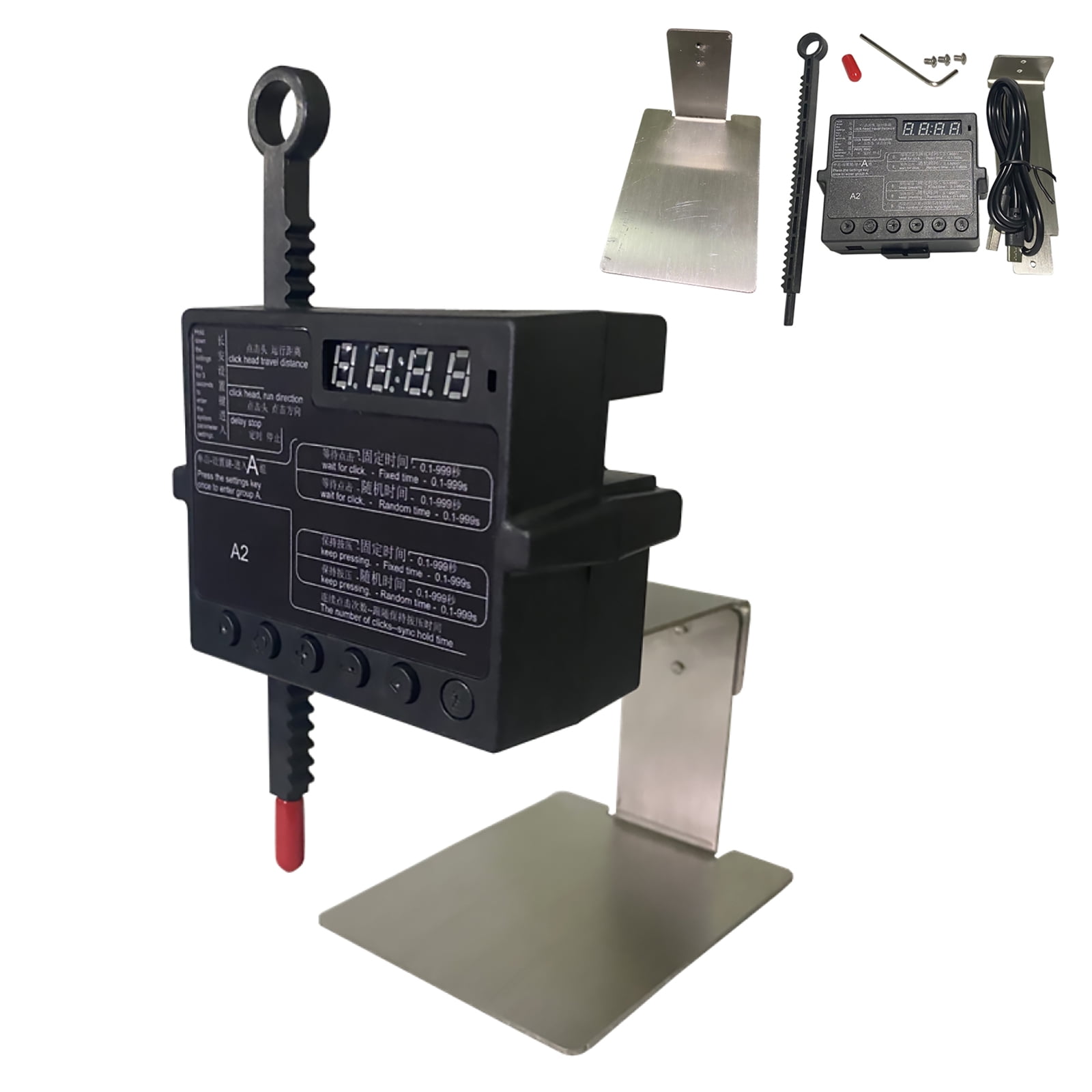 Game Auxiliary Anti-dropping Keyboard Clicker Plug and Play Clicker for Game Assistance Hang Up ...