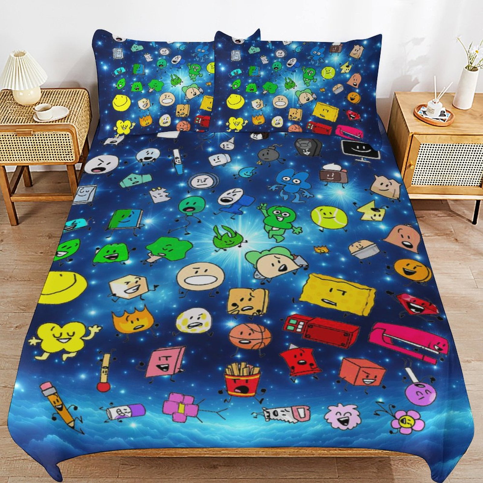 Game BFDI Battle For Dream Island Bedding Set Duvet Cover Comfortable ...