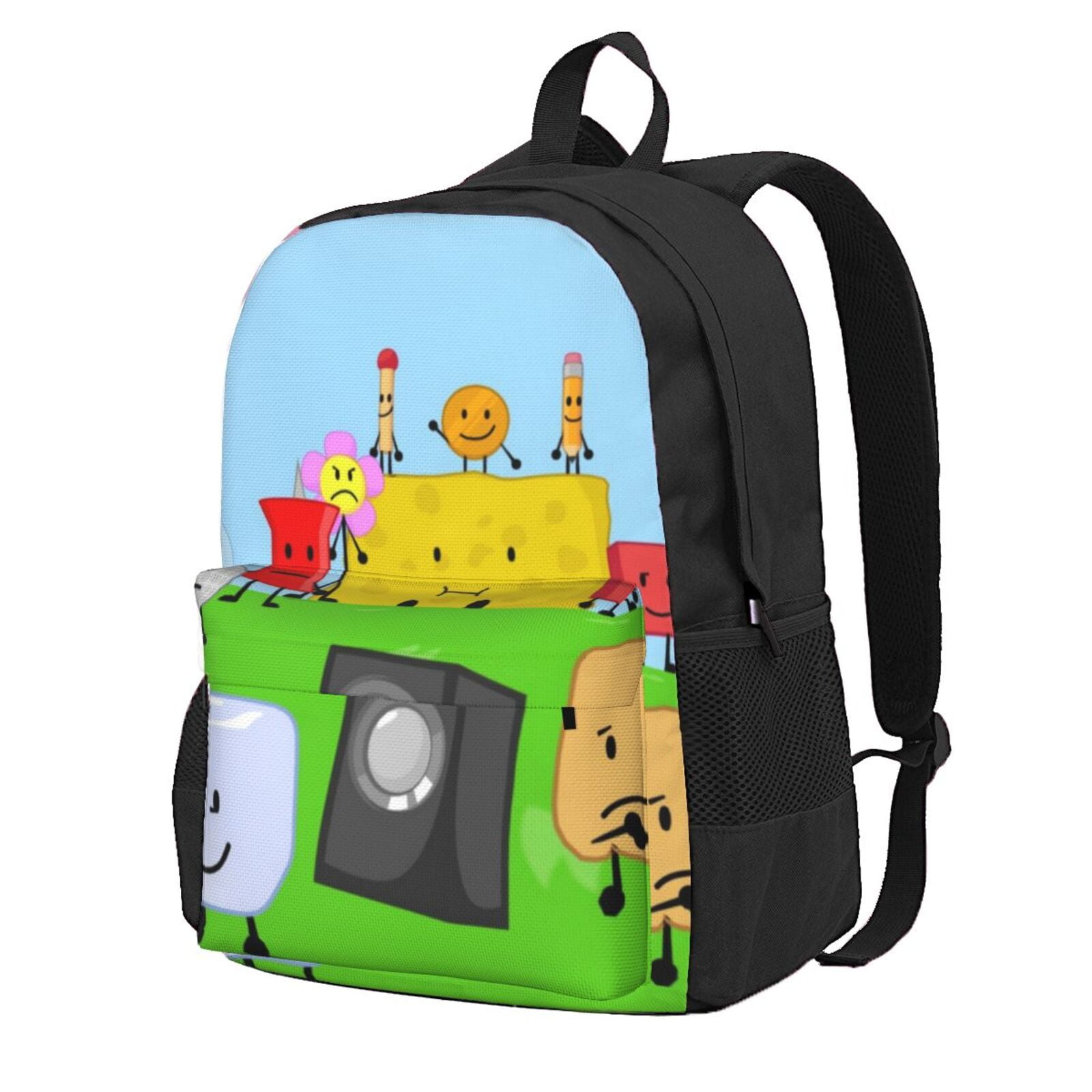 Game BFDI Battle For Dream Island Casual Daypack Laptop Backpack ...