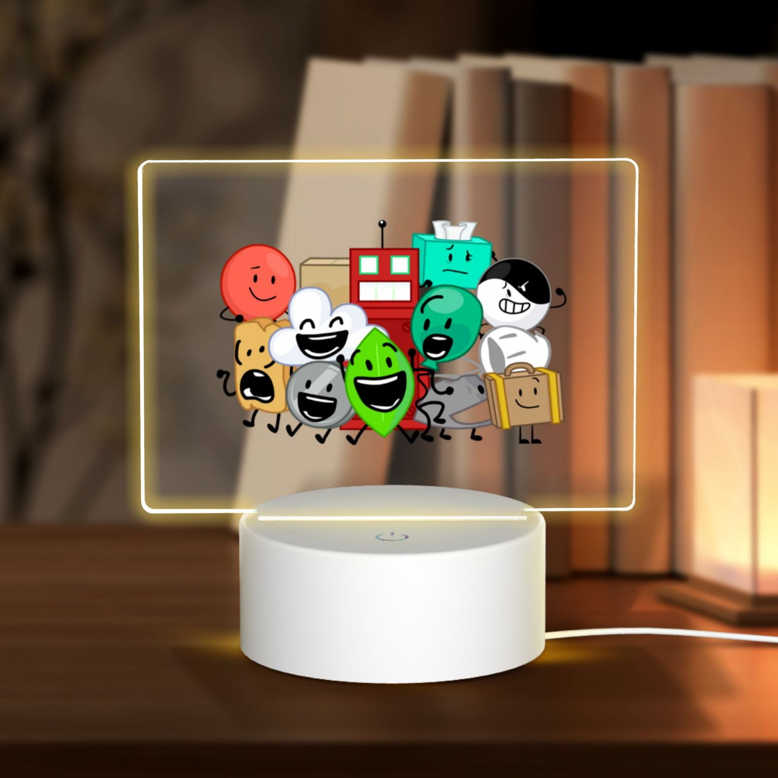 Game BFDI Battle For Dream Island Rectangular Acrylic Night Light USB ...