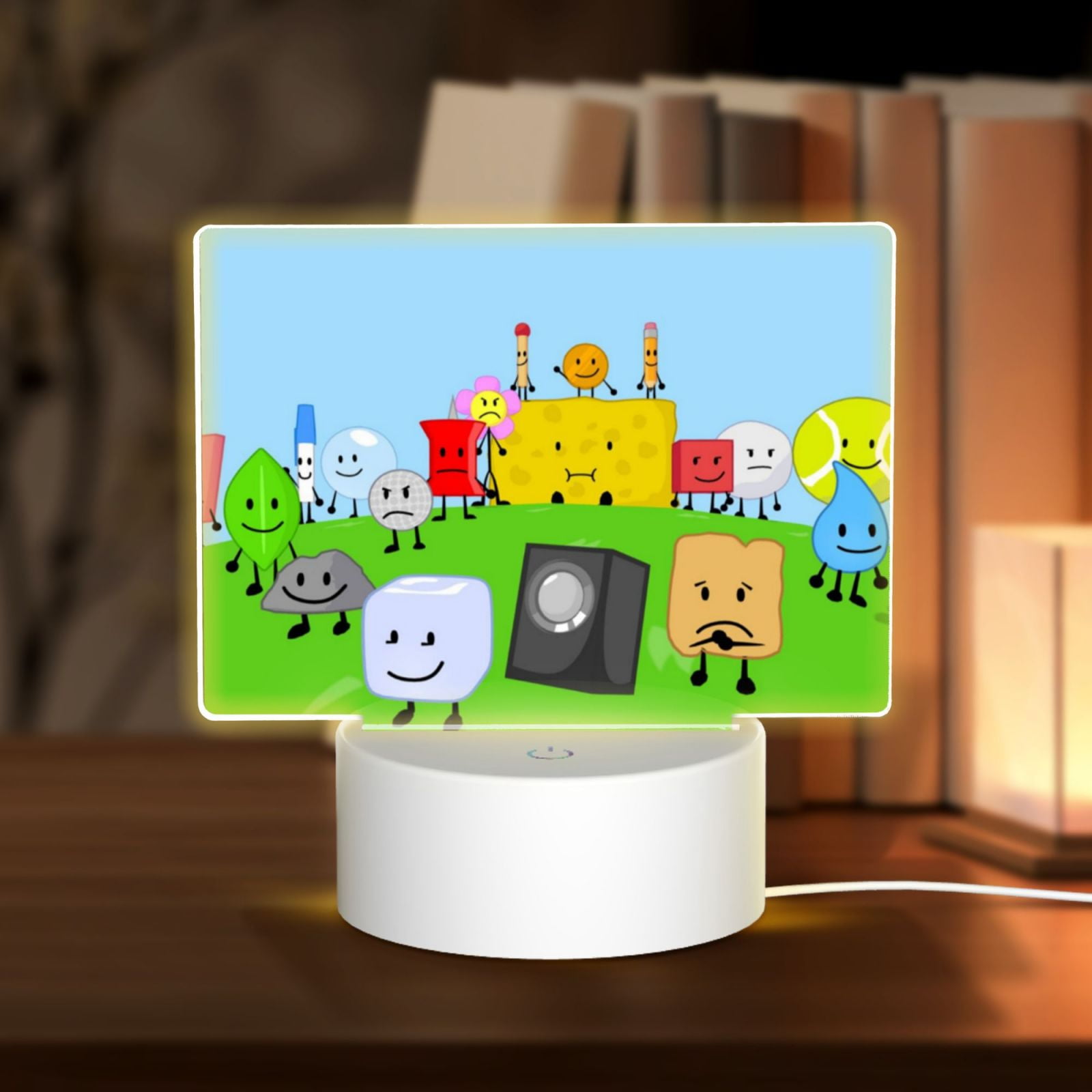 Game BFDI Battle For Dream Island Rectangular Acrylic Night Light USB ...