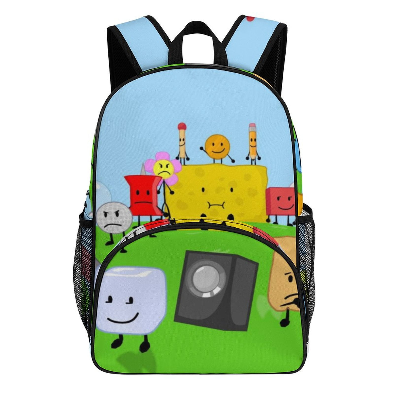 Game BFDI Battle For Dream Island Adjustable Backpack Laptop Daypack ...