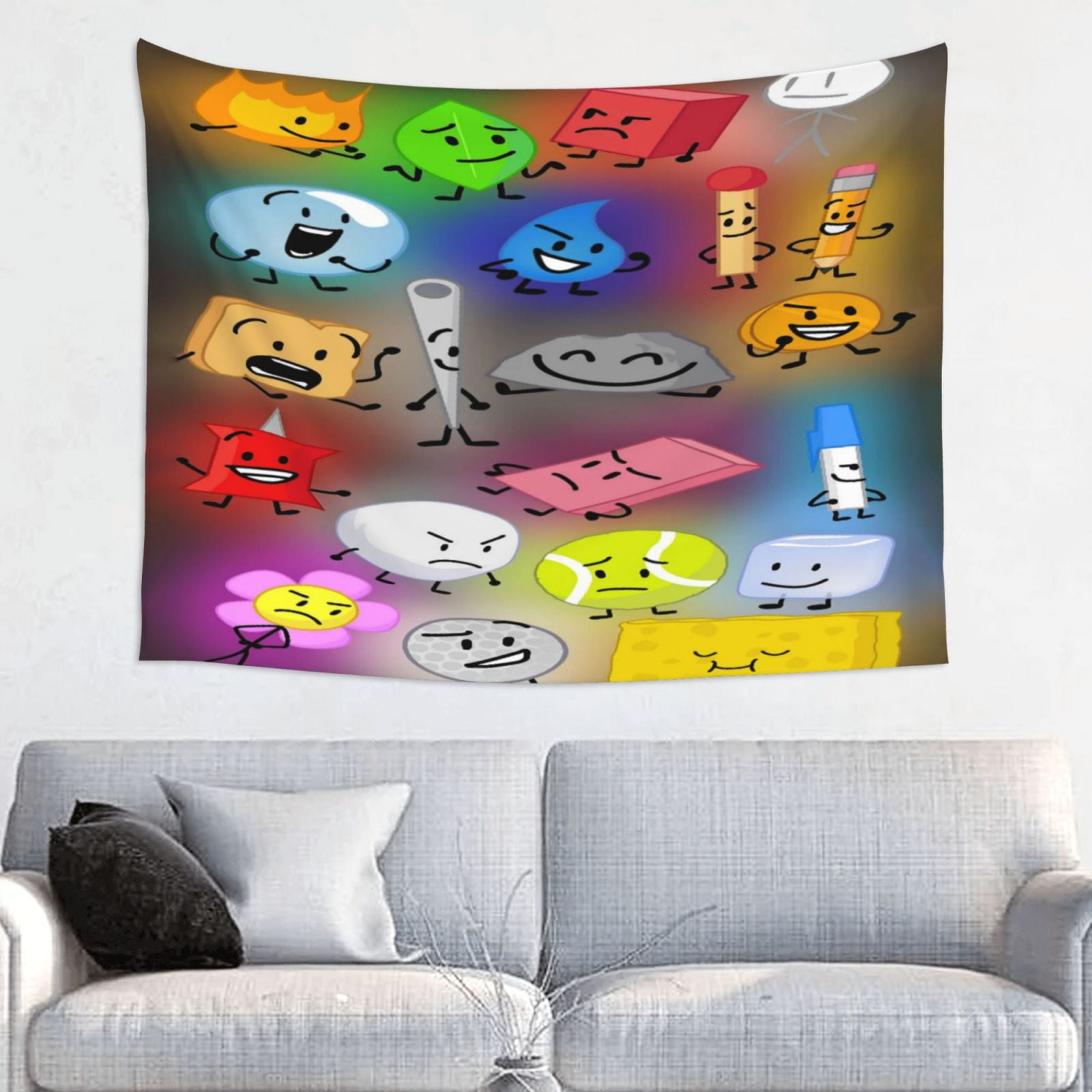 Game BFDI Battle For Dream Island Art Tapestry Wall Art Poster Tapestry ...
