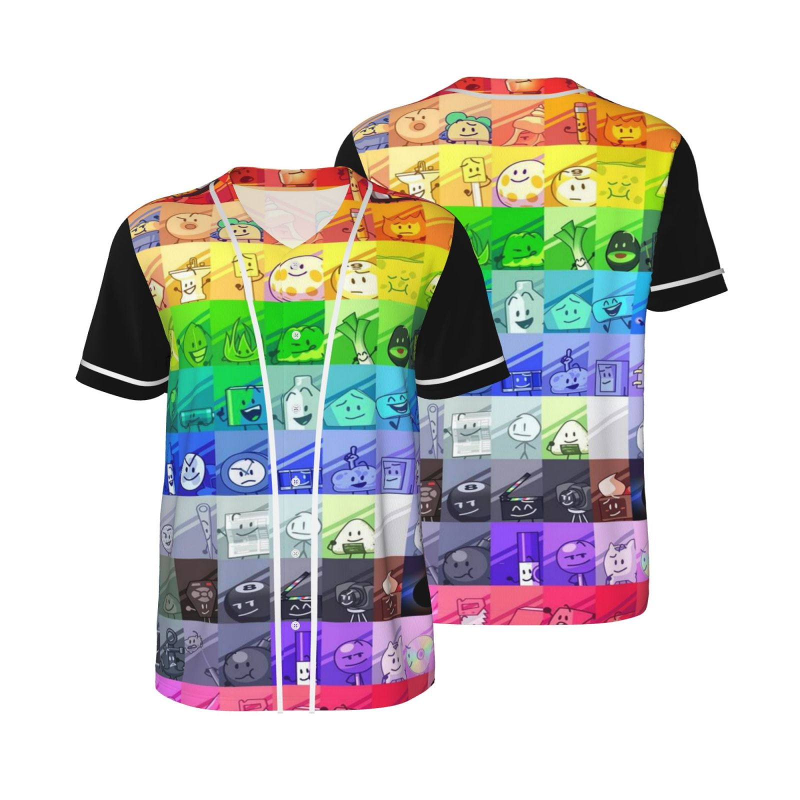 Game BFDI Battle For Dream Island Baseball Jerseys Shirts Baseball ...