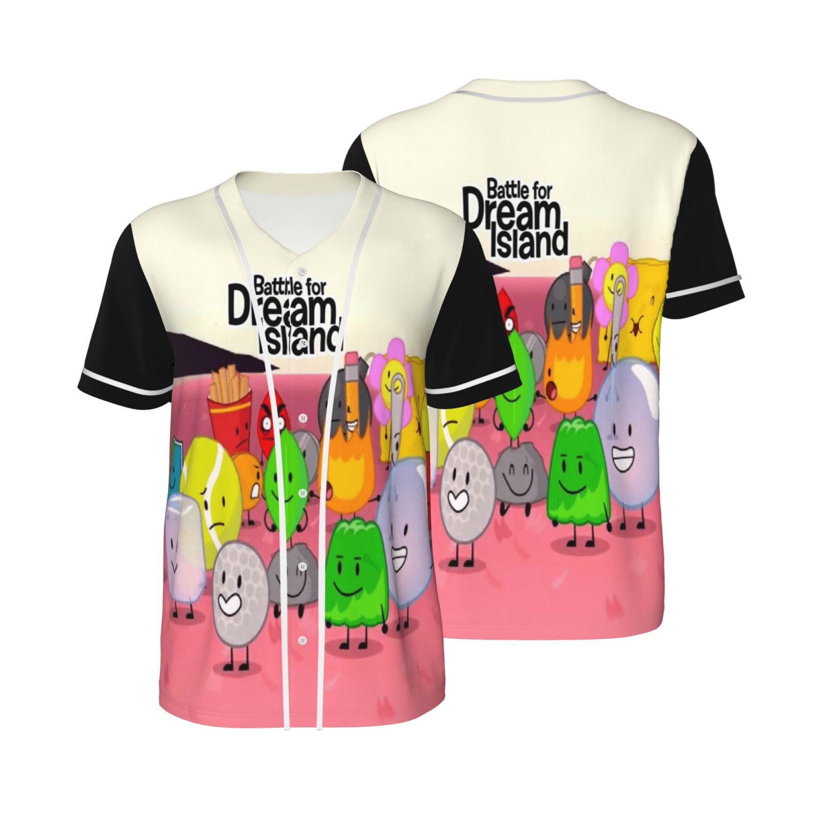 Game BFDI Battle For Dream Island Baseball Jerseys Shirts Baseball ...