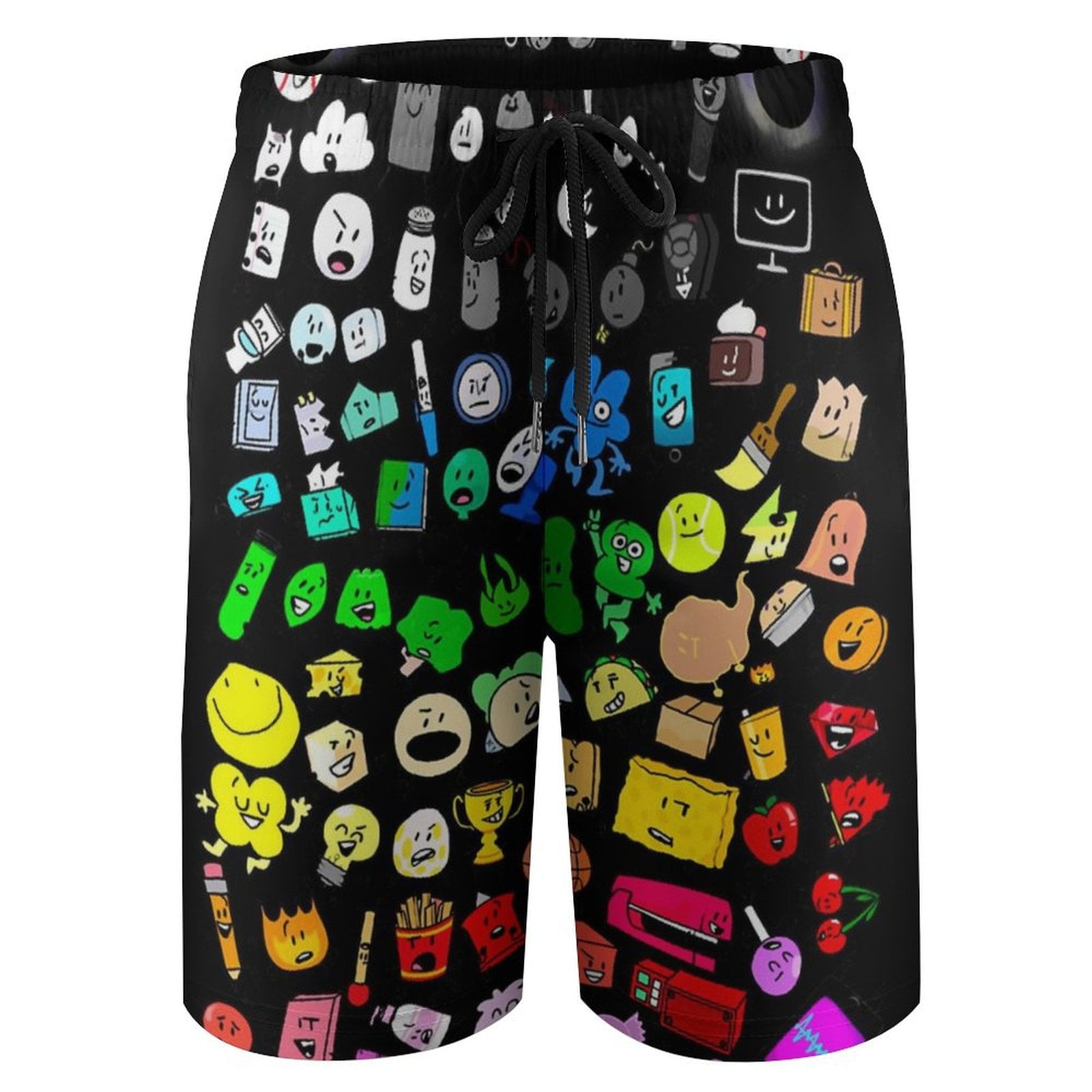 Game BFDI Battle For Dream Island Beach Shorts Anime Printed Swim ...