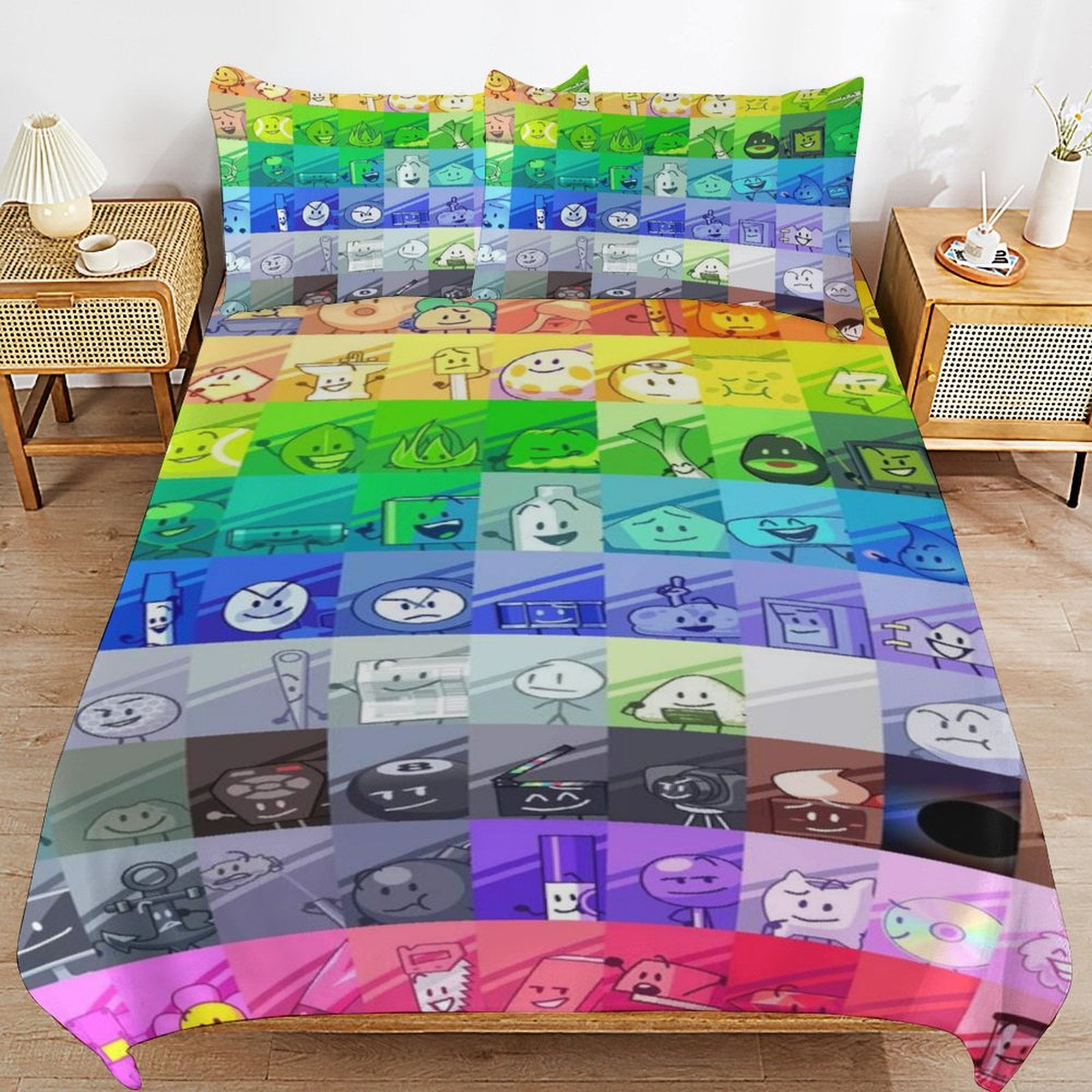 Game BFDI Battle For Dream Island Bedding Set Duvet Cover Comfortable ...