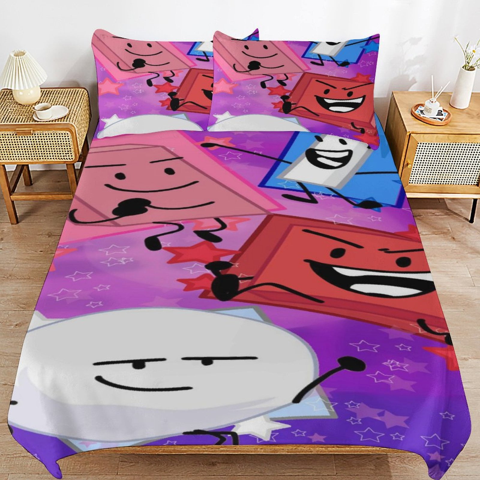 Game BFDI Battle For Dream Island Bedding Set Duvet Cover Comfortable ...