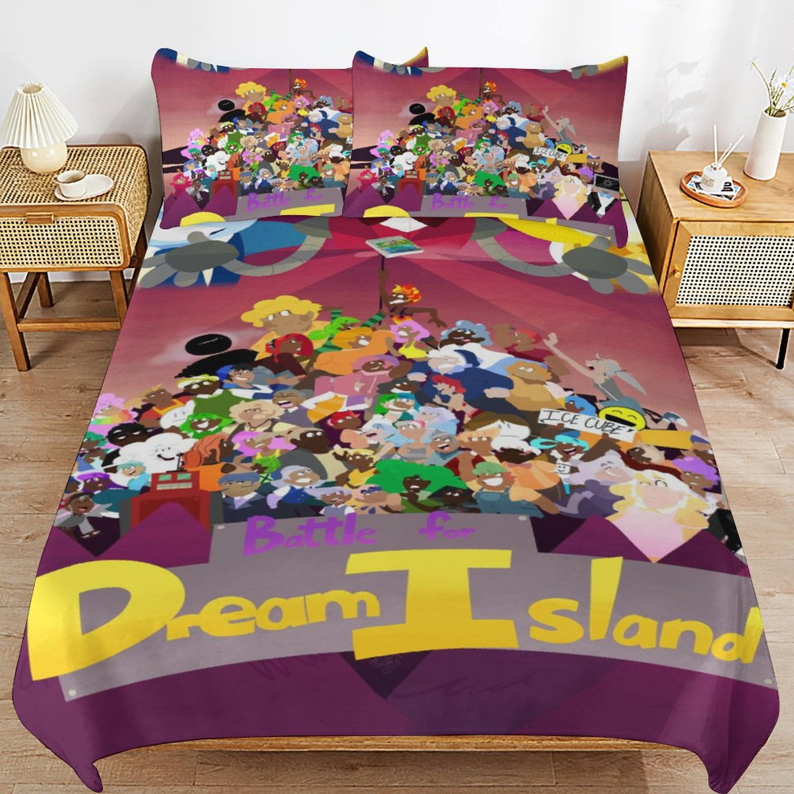 Game BFDI Battle For Dream Island Bedding Set Duvet Cover Comfortable ...