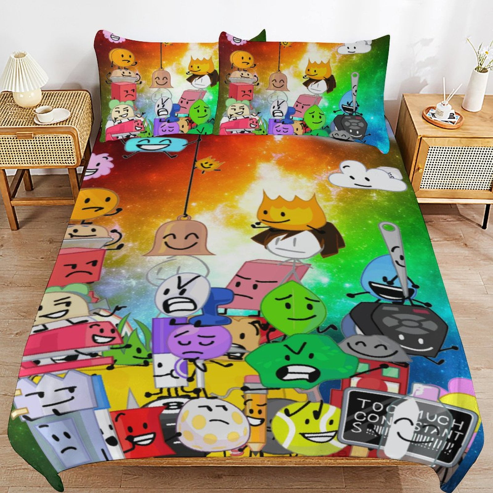 Game BFDI Battle For Dream Island Bedding Set Duvet Cover Comfortable ...