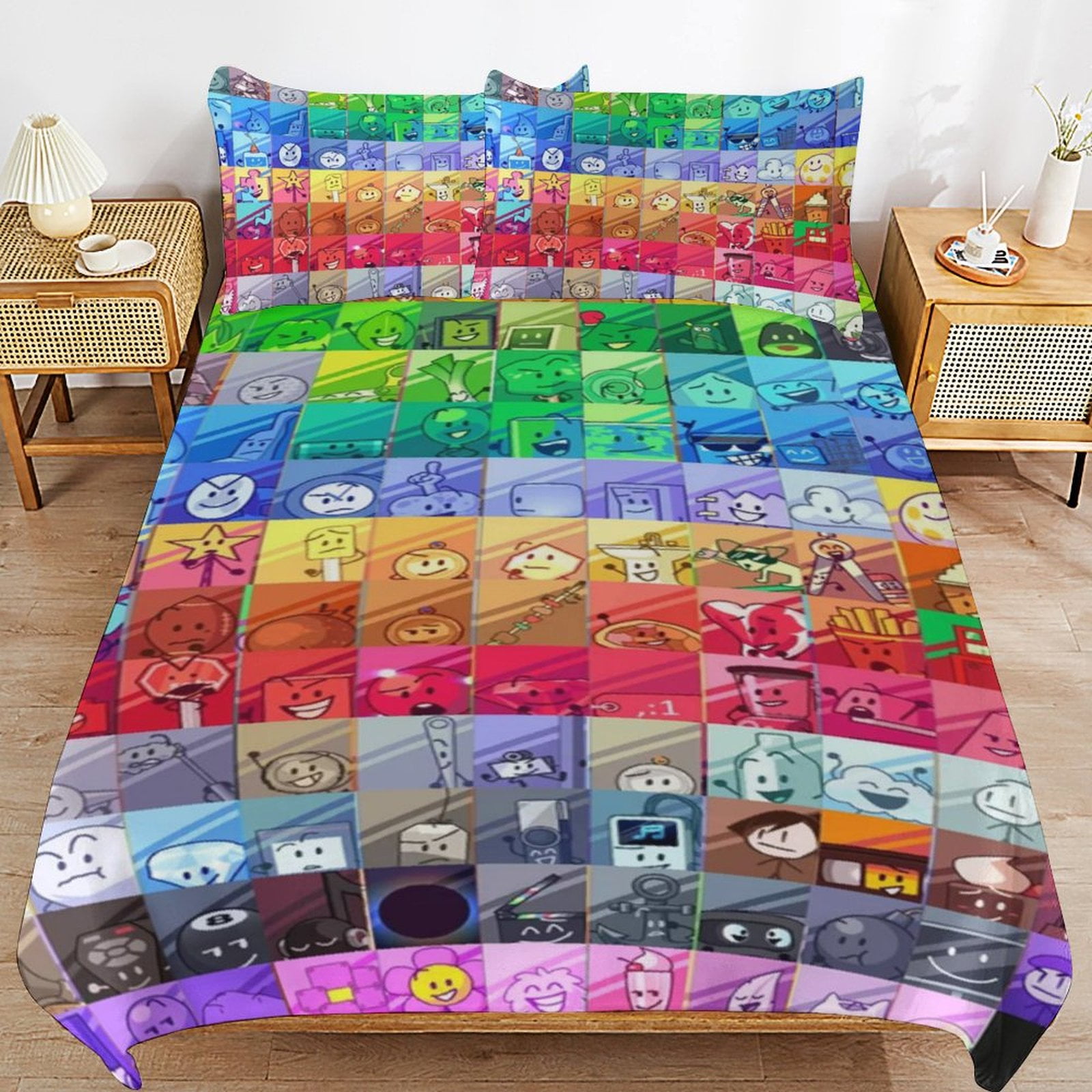 Game BFDI Battle For Dream Island Bedding Set Duvet Cover Comfortable ...