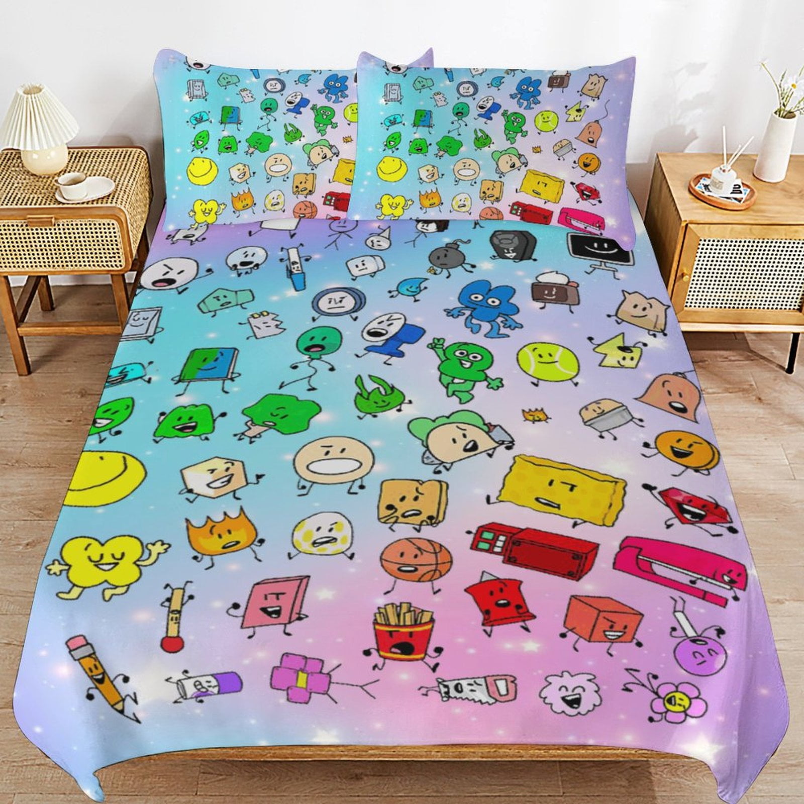 Game BFDI Battle For Dream Island Bedding Set Duvet Cover Comfortable ...