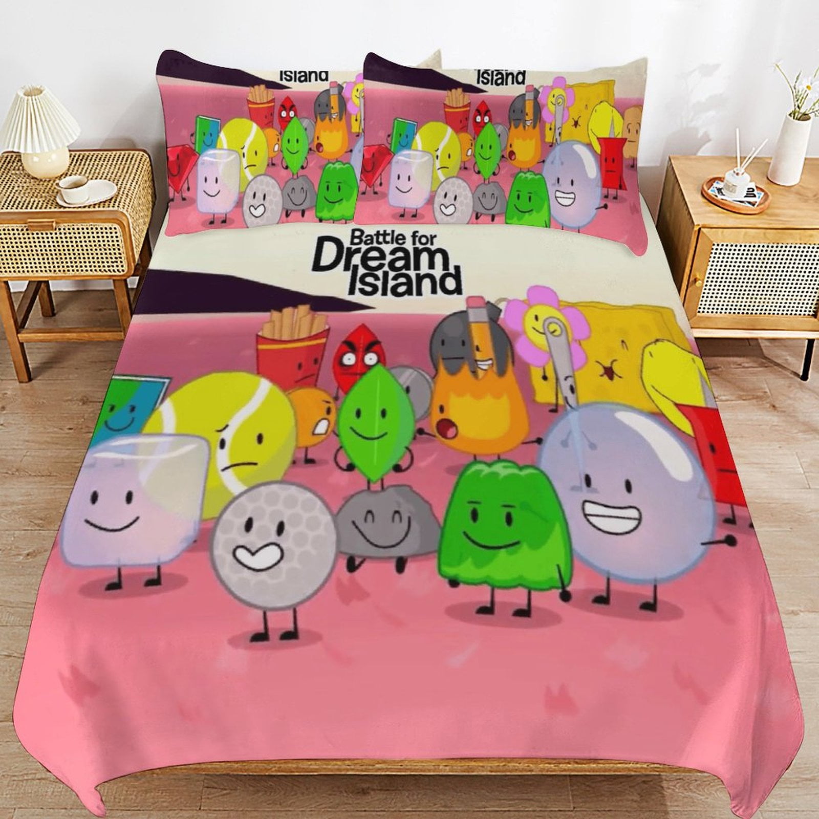 Game BFDI Battle For Dream Island Bedding Set Duvet Cover Comfortable ...